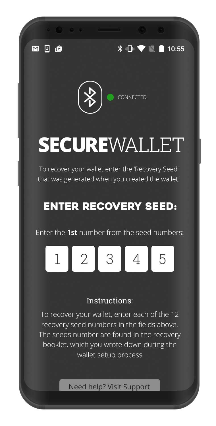 How to recover a lost Secure Wallet